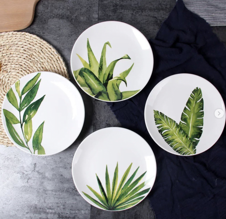 Nordic Tropical Leaf Plates – Housewifery