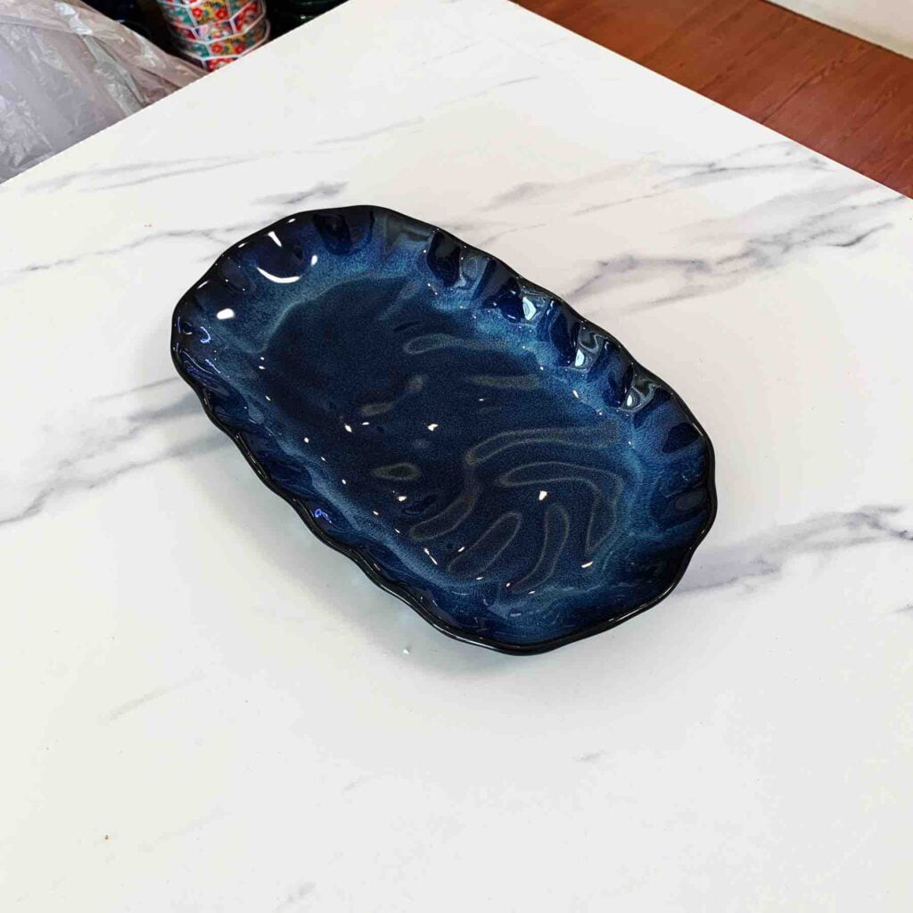 Japan Stoneware Serving Tray Blue – Housewifery