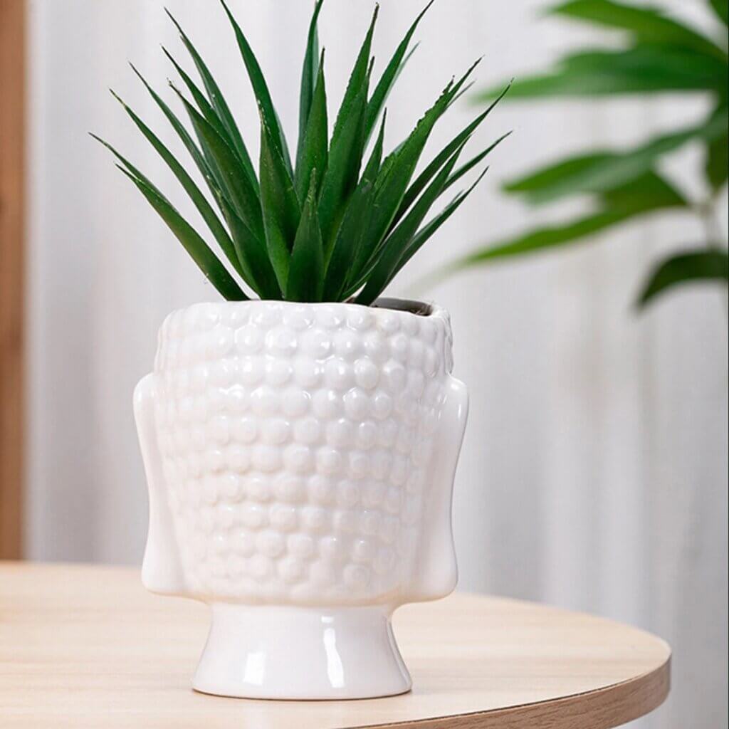 Ceramic Buddha Statue Flower Pot – Housewifery