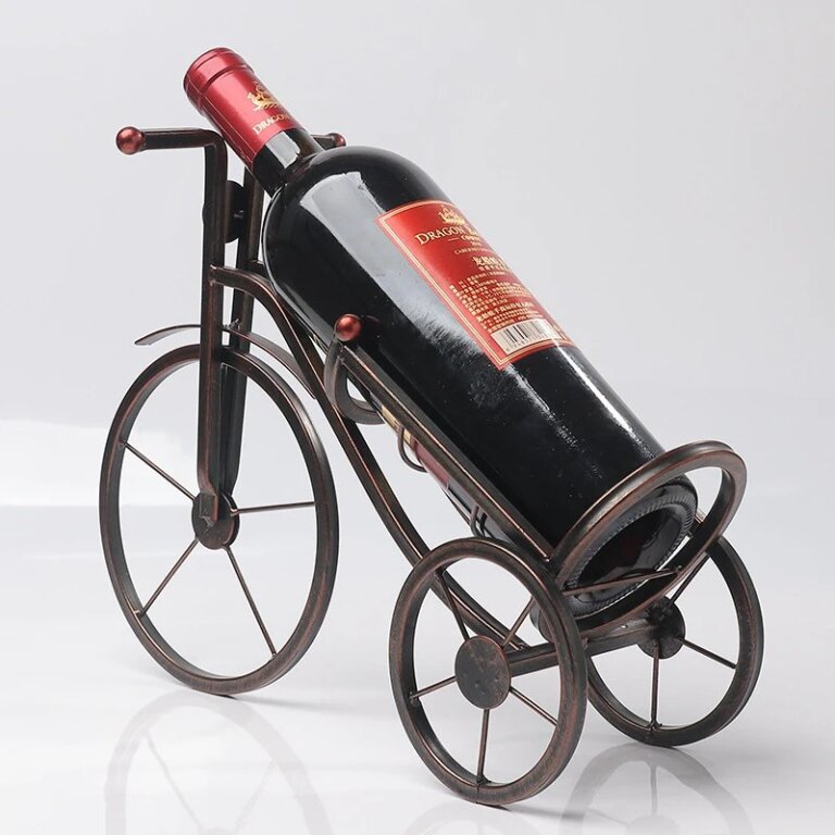 Rustic Metal Bicycle Wine Holder – Housewifery