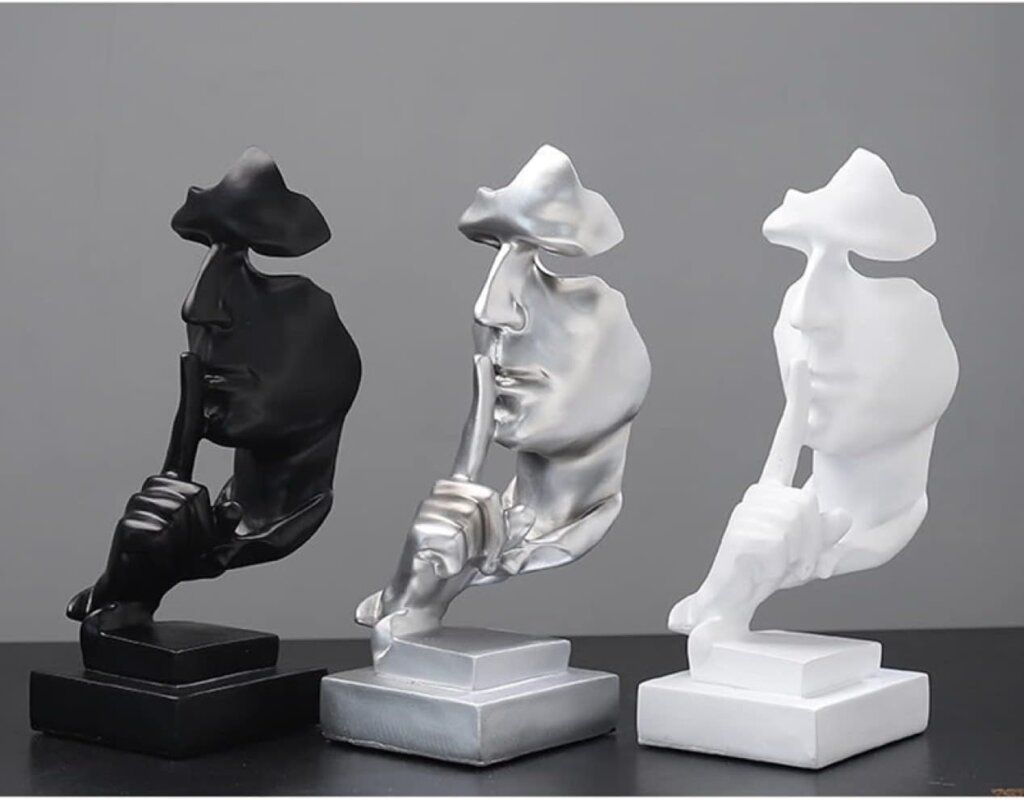 Resin Silent Face Sculpture – Housewifery