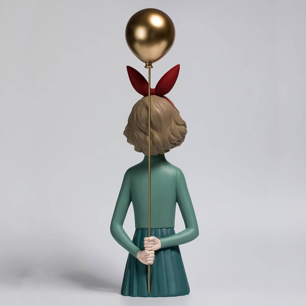 Creative Balloon Resin Girl Decoration – Housewifery